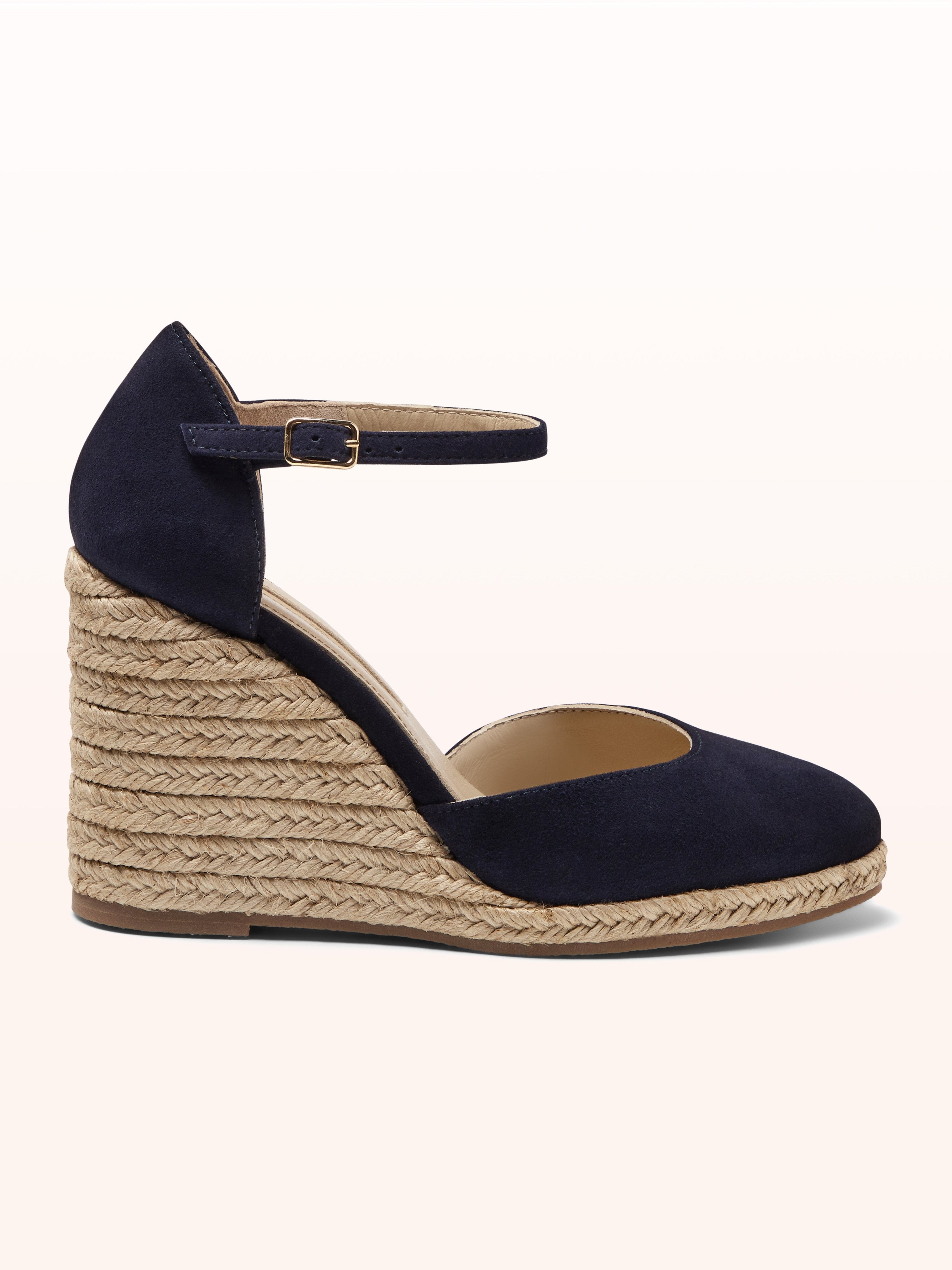 Luna Wedge Espadrille - Navy – Eleanor Wellesley