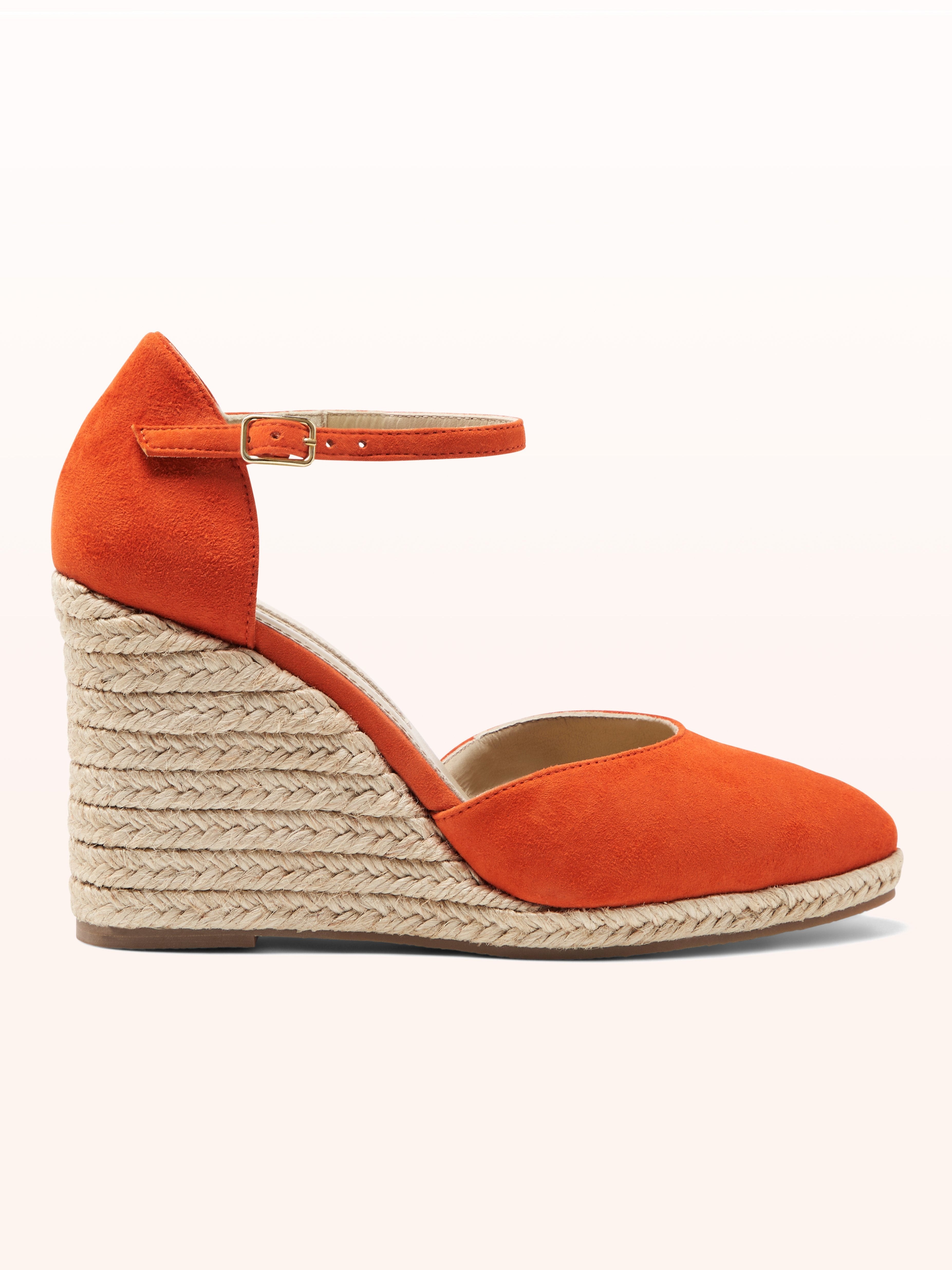 Luna Wedge Espadrille - Orange – Eleanor Wellesley